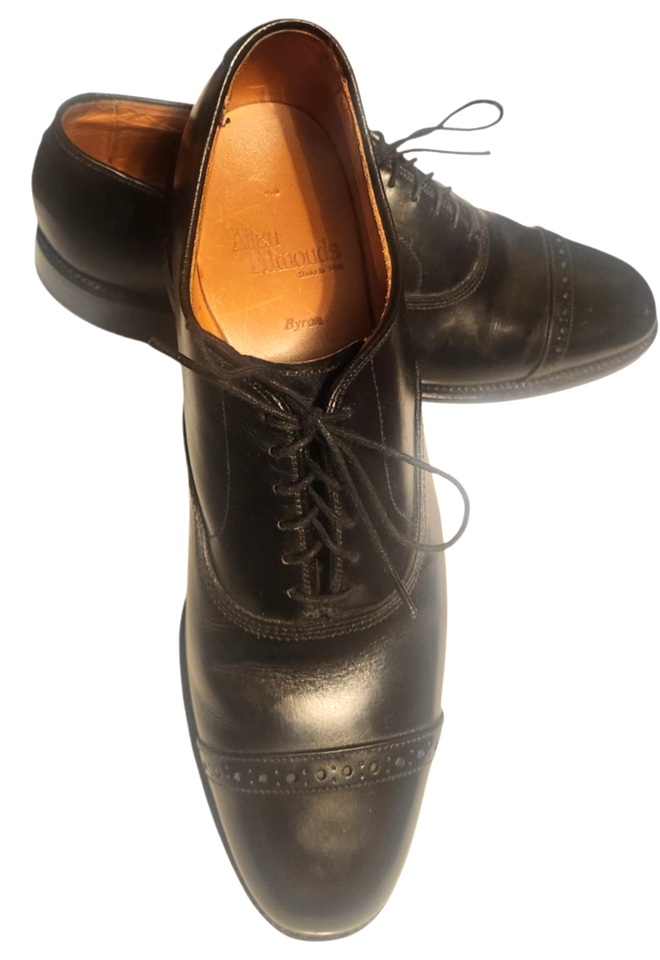 Allen Edmonds Byron Men's Size 9 A Cap Toe Oxfords Dress Shoes Black ...