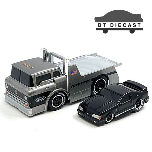 MAISTO MUSCLE TRANSPORTS 1966 FORD C600 & 1993 FORD MUSTANG SVT COBRA 1 ...