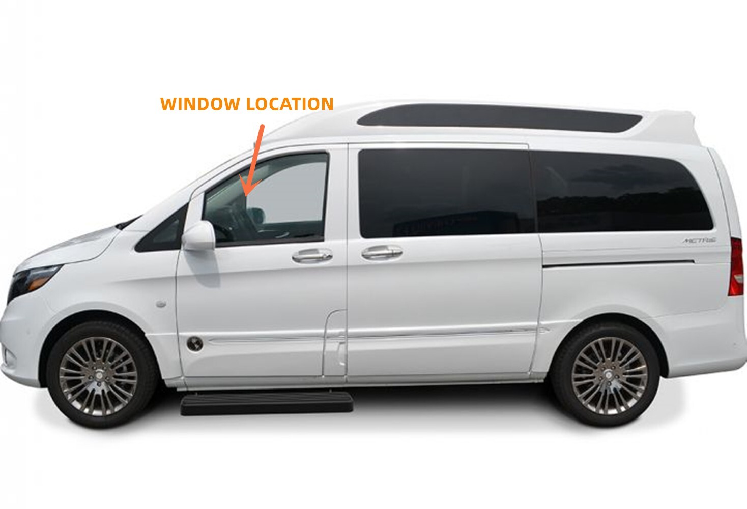 Driver/Left Side Front Door Window Glass For 15-23 Mercedes Benz Metris ...