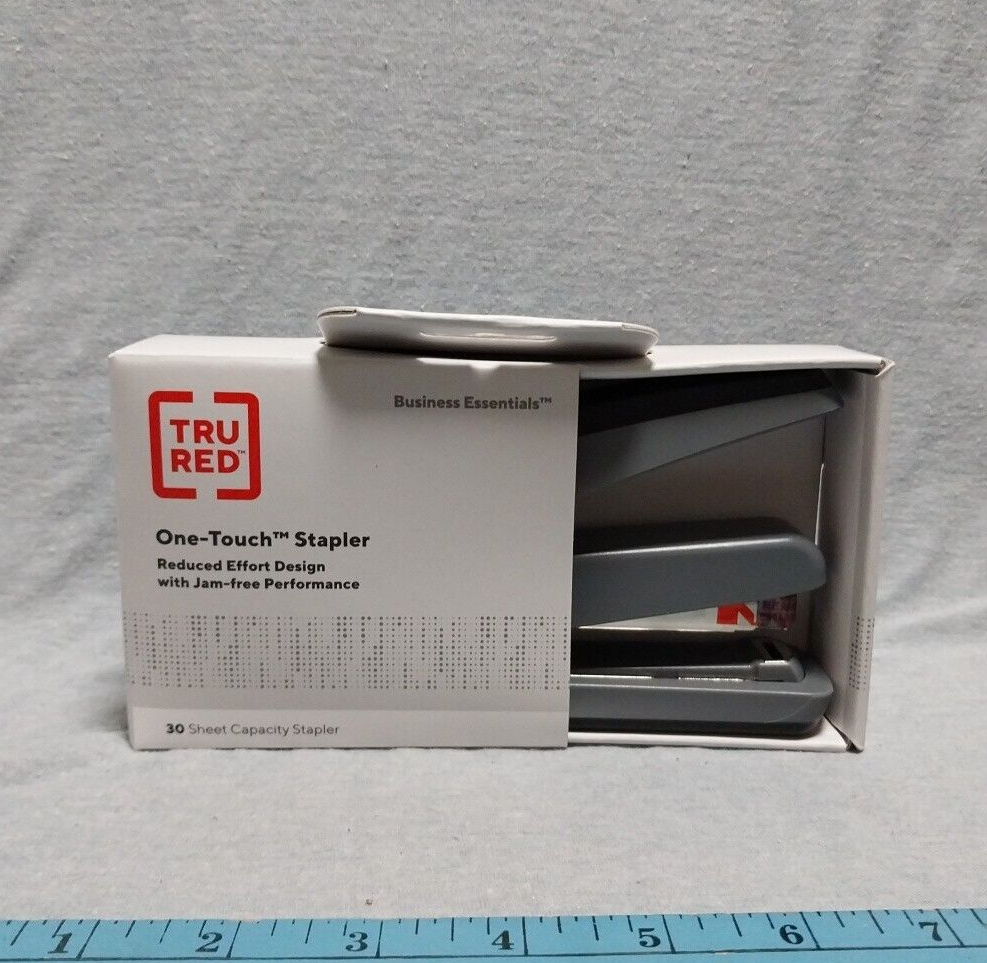 Tru Red One-touch Desktop Stapler Model Tr58483 W/ 30 Sheet Capacity for sale online | eBay