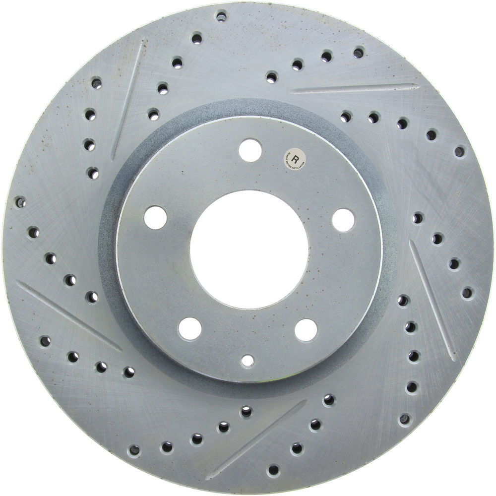Disc Brake Rotor-Select Sport Drilled/Slotted Rotor Front Right ...