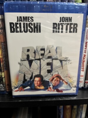 REAL MEN (1987) Blu-Ray John Ritter James Belushi 1987 RARE OOP ...