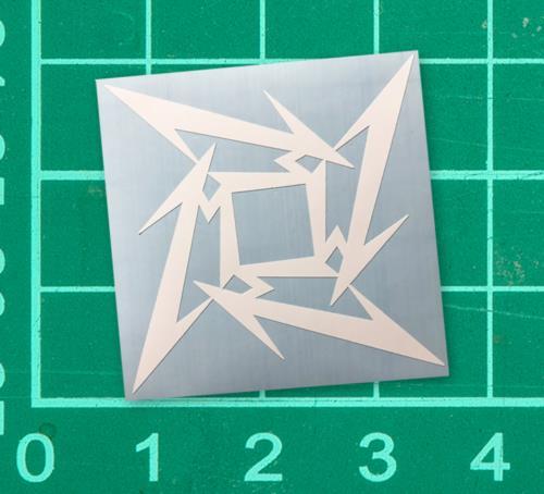 Metallica Logo Sticker Decal white diecut | eBay
