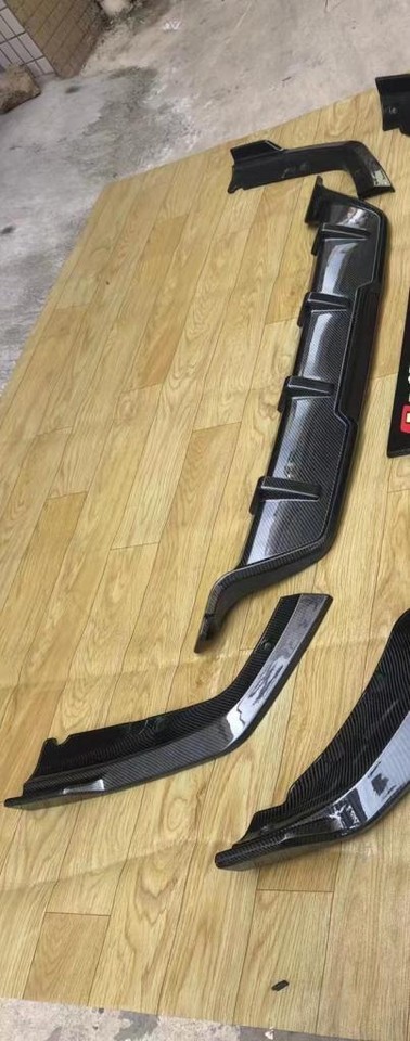 Real Carbon Rear Bumper Lip Diffuser Spoiler For BMW X6 G06 M Sport ...