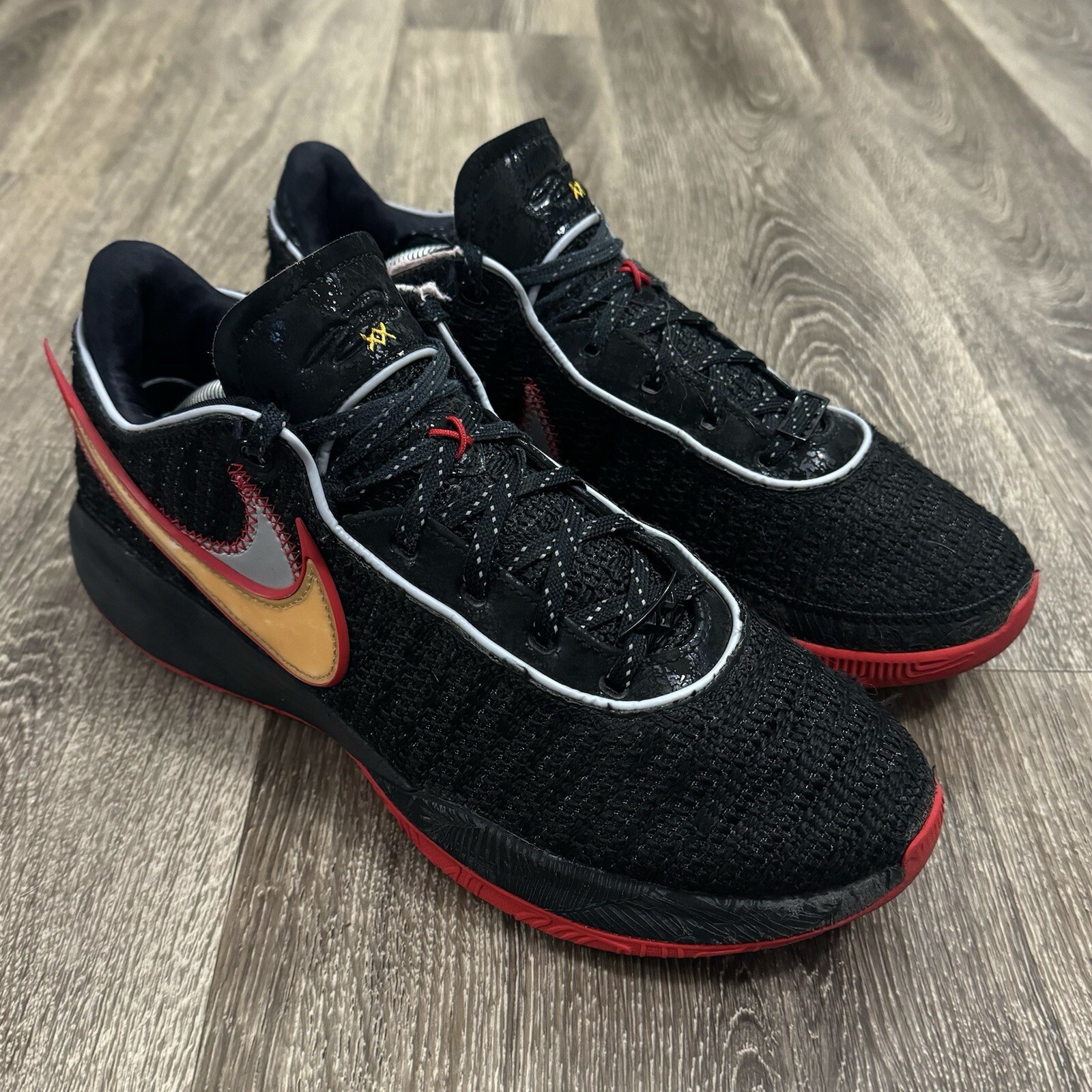 Men’s Nike Lebron 20 XX Trinity Miami Heat Black Red Bred Size 10.5 ...