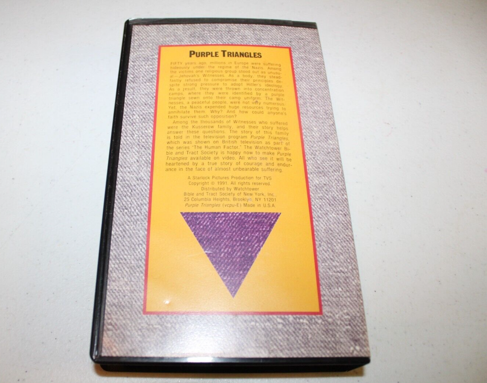 Purple Triangles (VHS 1991) David Burke, Jehovah's Witnesses in Nazi ...