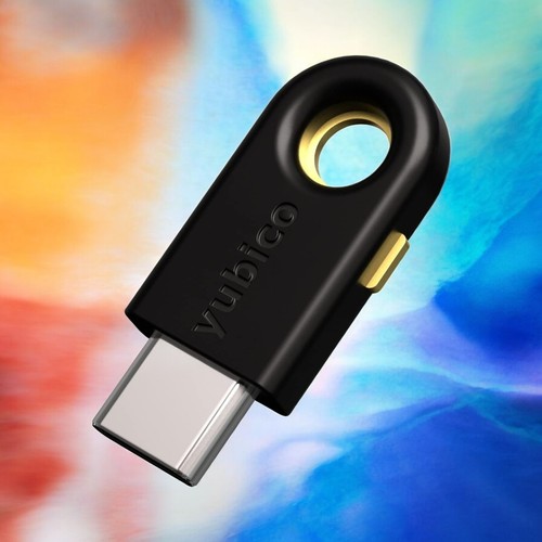 2FA Security Key Yubico YubiKey 5C Two Factor Authentication USB-C ...