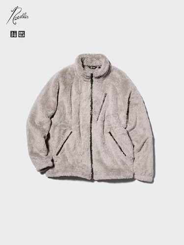 Uniqlo x Needles Fleece Jacket Beige Medium | eBay