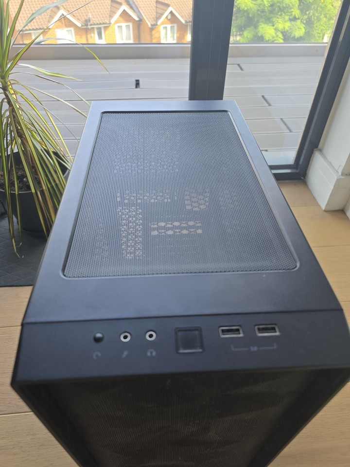 Fractal Design Meshify C Tempered Glass ATX/mATX/ITX Black PC Case | eBay UK