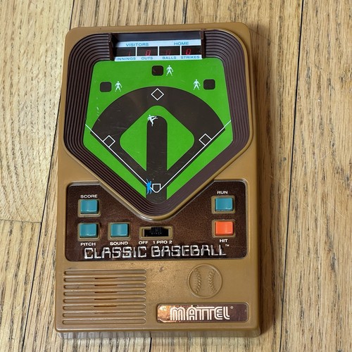 Vintage 2001 Mattel Classic Baseball Handheld Electronic Game - Tested ...