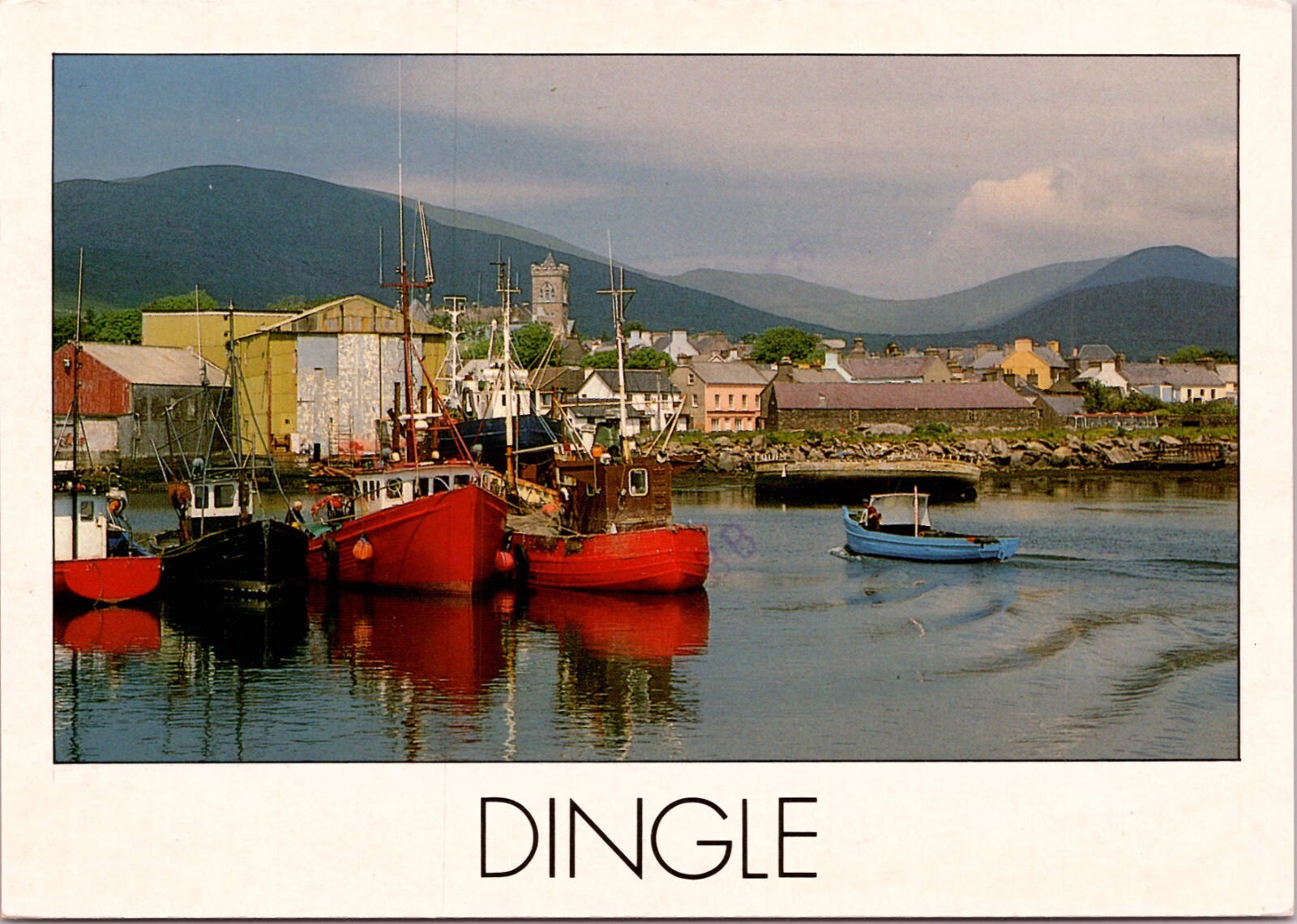 Dingle Harbour - Fishing Boats - City of Dingle Ireland - Postcard FREE ...