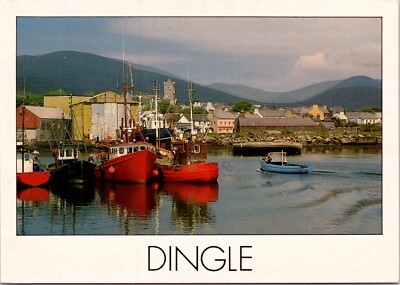 Dingle Harbour - Fishing Boats - City of Dingle Ireland - Postcard FREE ...