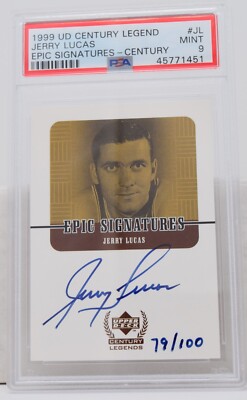 1999 UD Century Legend Jerry Lucas Epic Signatures GOLD 79/100 PSA 9 | eBay