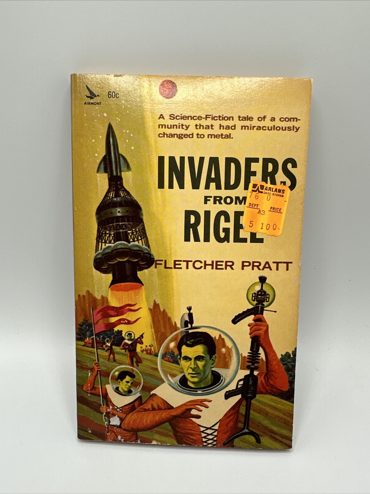 Fletcher Pratt; Invaders From Rigel 1964 Book Paperback Vintage Airmont ...