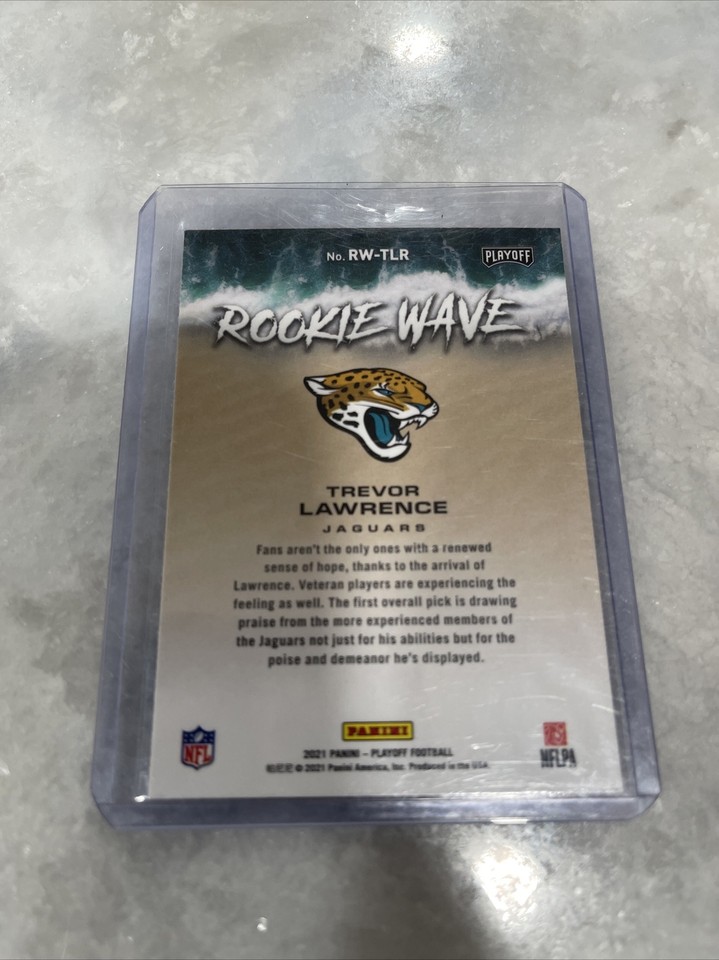 2021 Playoff Rookie Wave TLR Trevor Lawrence RC Jacksonville Jaguars ...