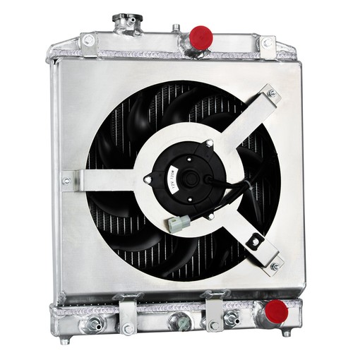 2-ROW Radiator & Shroud Fan For 1992-2000 Honda Civic SOL EG/EG EK ...