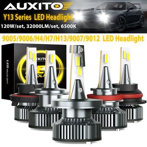9005/9006/9007/9012/H11/H4/H13 LED Headlight Kit 6500K White Hi/Lo Beam ...