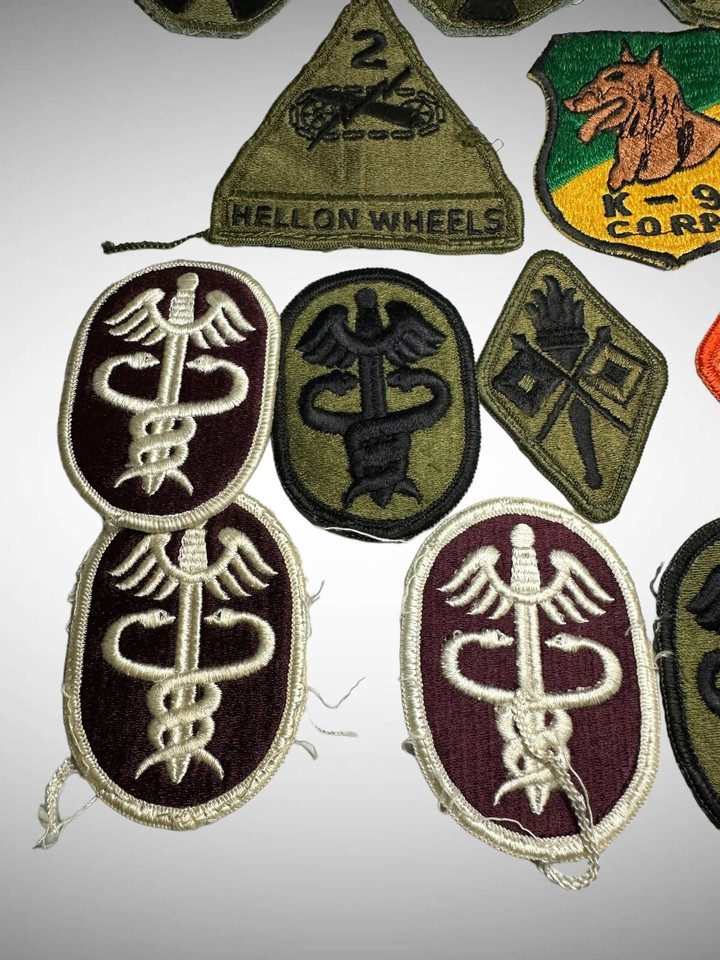 Large Lot of Various Military Mixed Misc Patches Vintage Rank And Unit 39 Total | eBay