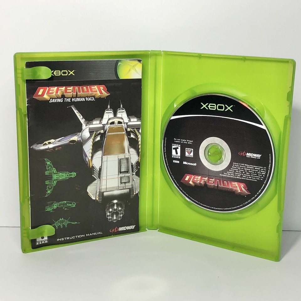 Defender Microsoft Xbox 2002 Midway Games Complete TESTED 5037930080128 ...