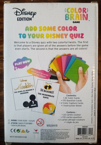 Sealed New Disney Edition / Color Brain Game / Ready To Roll (2 To 10 ...