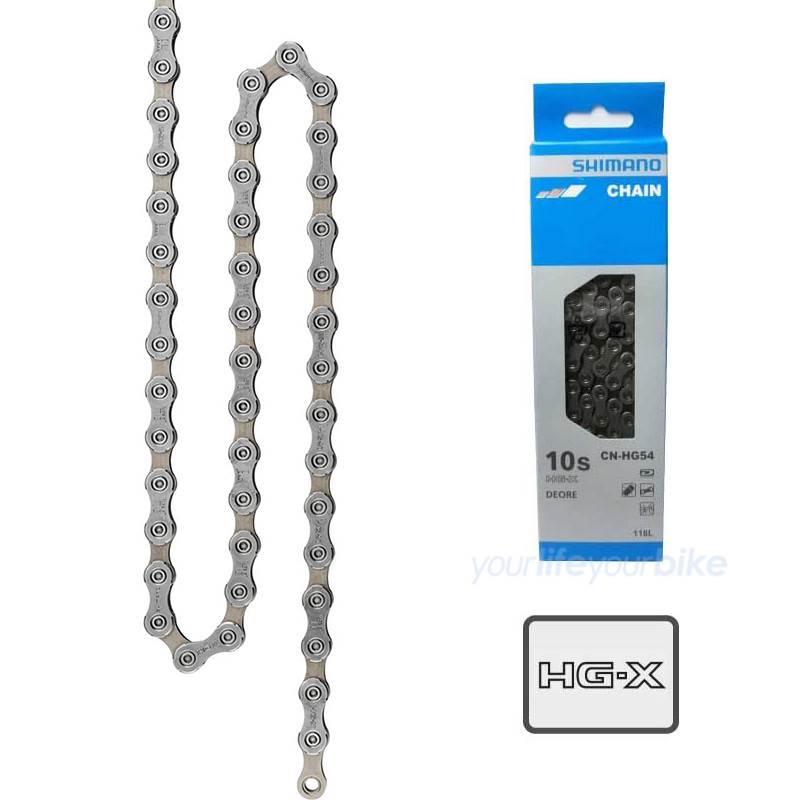 SHIMANO DEORE CN-HG54 KETTE 10-fach HG-X 116 GL. MOUNTAIN BIKE SLX HG54 ...