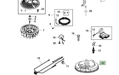 Genuine John Deere X166R Ride On Mower Flywheel MIU14385 | eBay