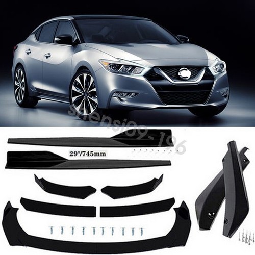 For Nissan Maxima Front Bumper Lip Chin Spoiler Body Kit Splitter Side ...