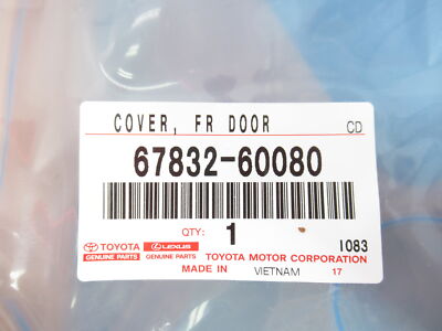 Genuine OEM Toyota 67832-60080 Driver L Front Door Water Deflector 10 ...