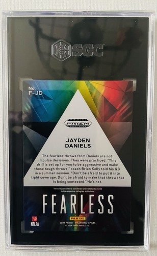 2024 Prizm Draft Picks Jayden Daniels Fearless #F-JD SGC 9 Mint ...