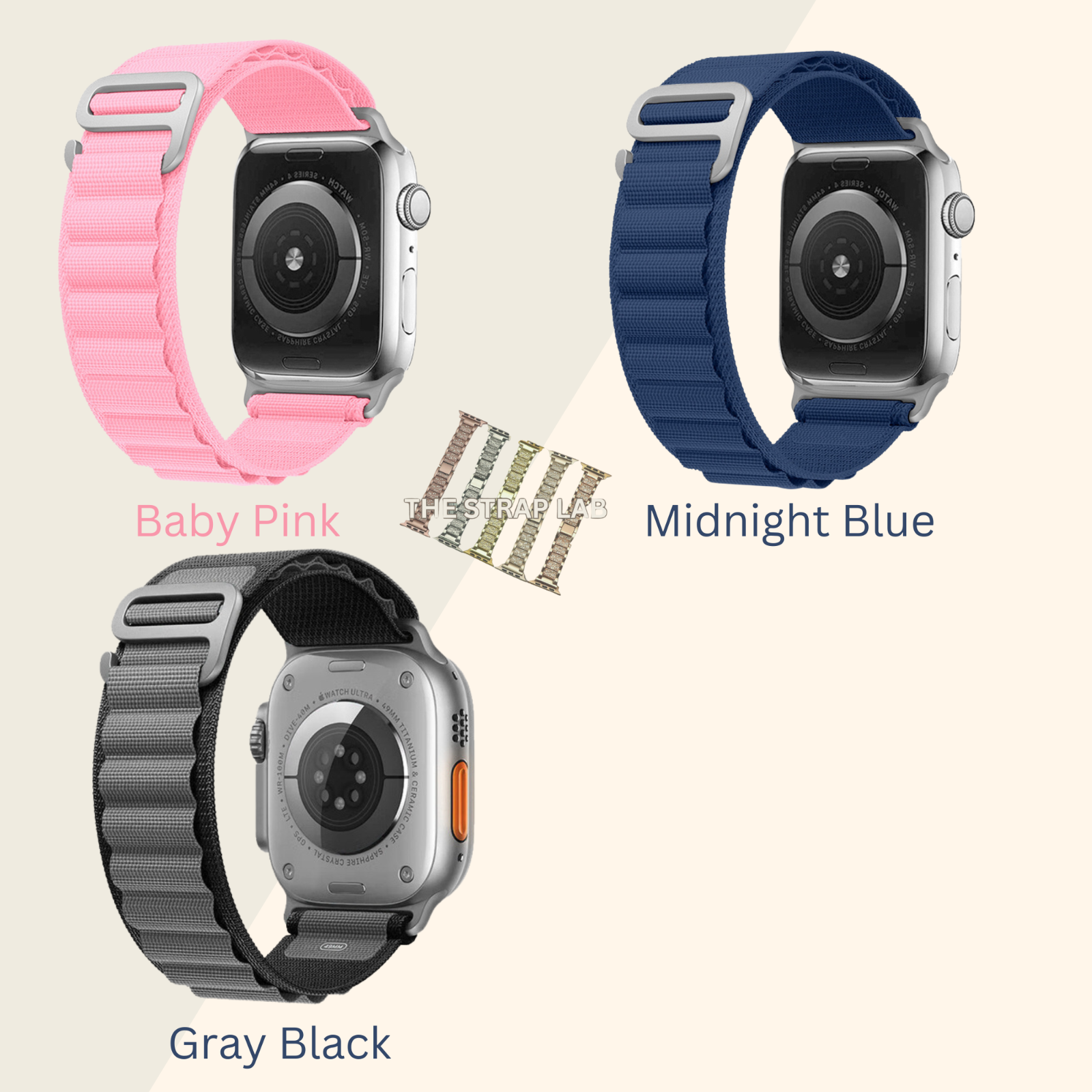 Nylon Loop Band For Apple Watch Ultra iWatch Series 11 10 9 8 7 6 5 4 ...