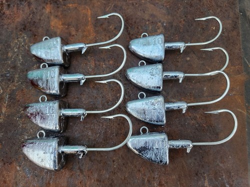 10oz swimbait jig heads Rockfish Lingcod grouper striped bass 8ea 10/0 ...