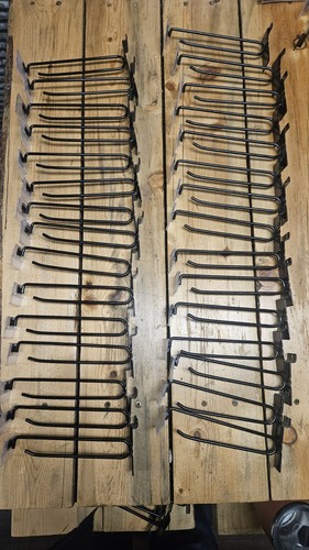 Lot of 40 6" Scanner Hooks for Slot Wall with plastic price tags ...