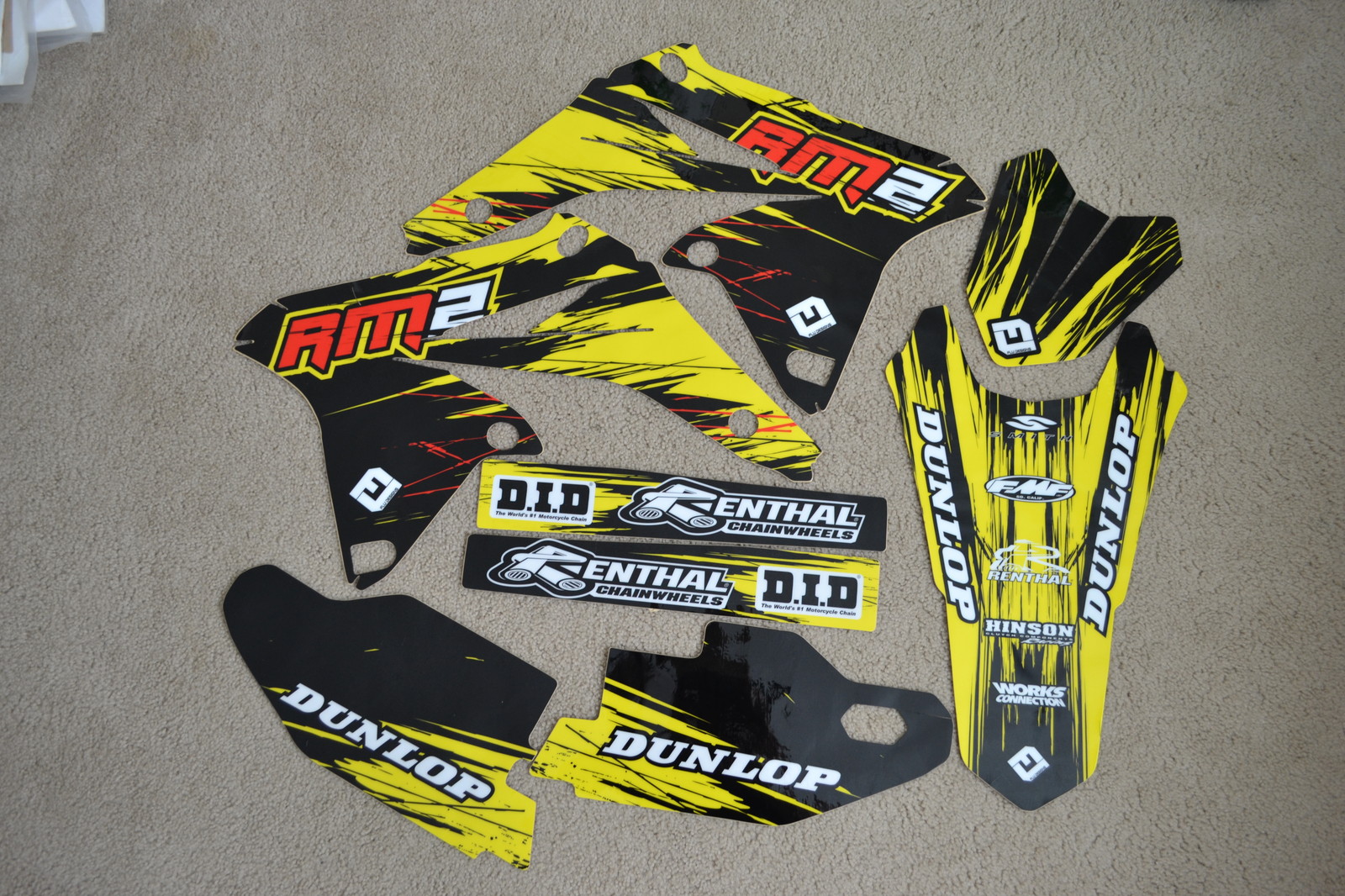 FLU DESIGNS PRO TEAM SERIES GRAPHICS SUZUKI RMZ250 2010-2018 | eBay