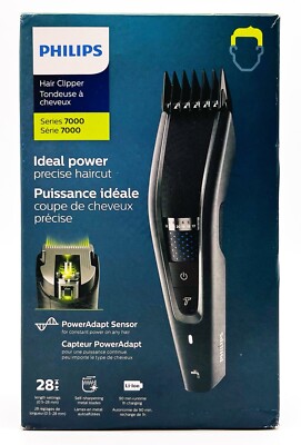 Philips Hair Series 7000 Hair Clipper HC7650/14 W/ PowerAdapt Sensor ...