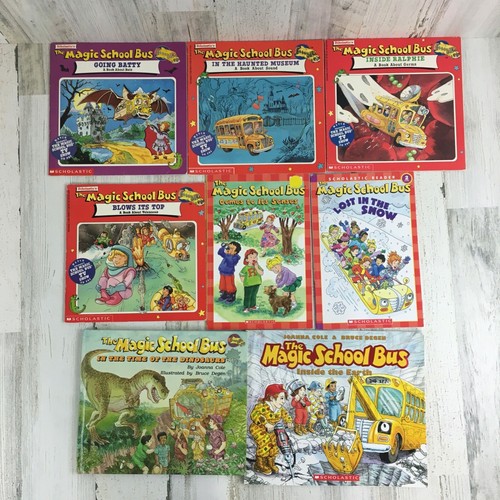 Lot of 8 Magic School Bus Kids Picture Books Frizzle Science Homeschool ...