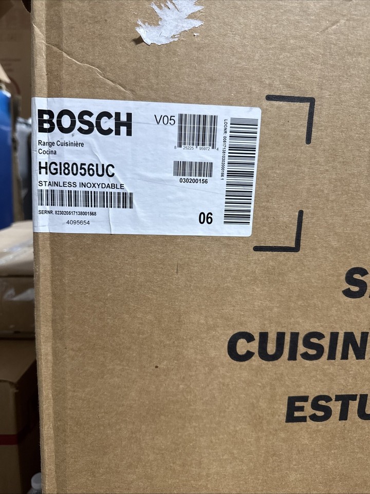 Bosch HGI8056UC 30" Stainless 5 Burner Gas Range New In Box | eBay