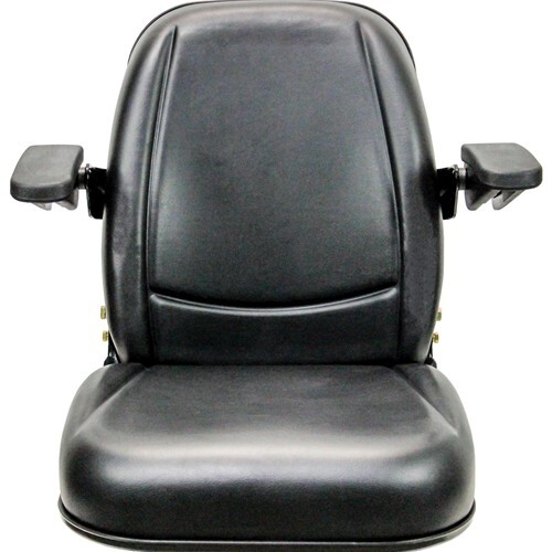 Fits New Holland Boomer Series Tractor Seat Assembly w/Arms - Black ...