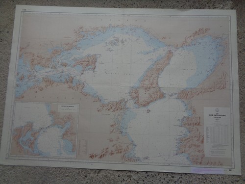 Marine Map / Japan Inland Sea Eastern Part Osaka Okayama Hyogo | eBay