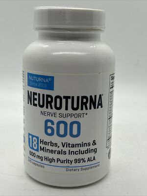 Nuturna Proprietary Blend NEUROTURNA 600 - 120 Capsules - EXP 09/26 ...
