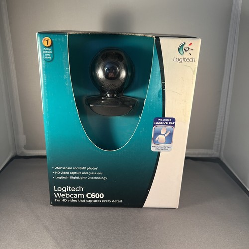 Logitech Webcam C600 2-MP Sensor 8-MP Photos Built in Microphone ...