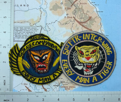 Patch , 51st FTR , 56th AIR COMMANDO WING , EVERY MAN A TIGER , VN W ...