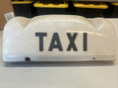VINTAGE TAXI ROOF TOP LIGHT SIGN | eBay