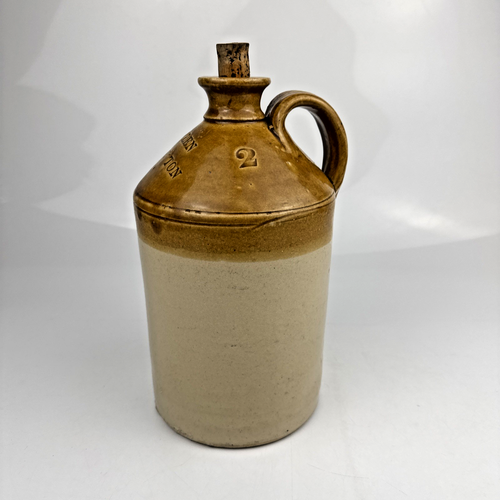 Antique Doulton Lambeth 2 Gal Stoneware Jug Caplen Southampton England ...