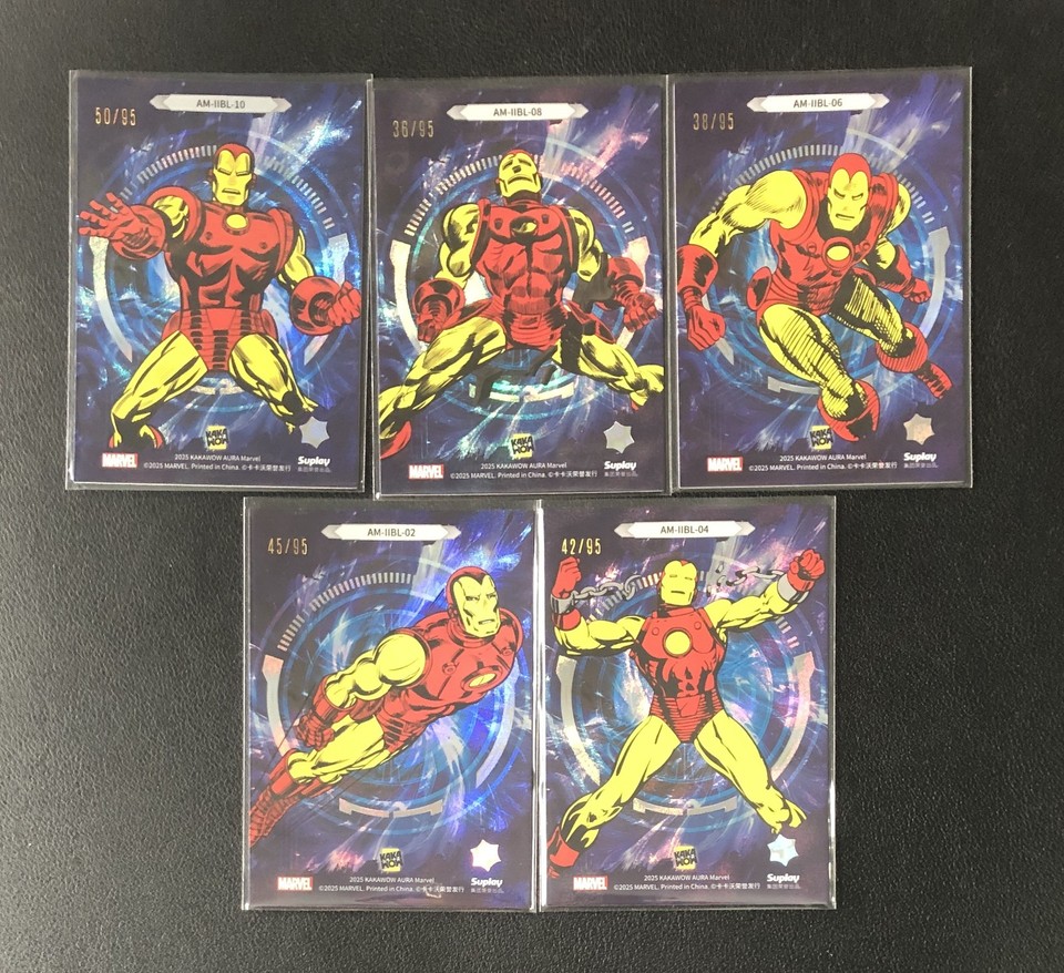 2025 Kakawow Aura Marvel Iron Man /95 #AM-IIBL Lot*5 X1Z | eBay