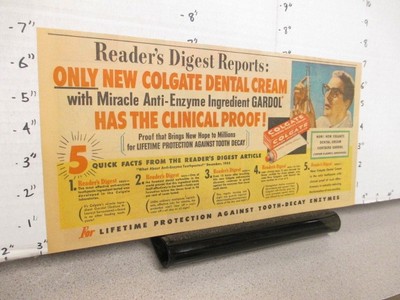 newspaper ad 1953 COLGATE toothpaste powder dental cream Reader's ...