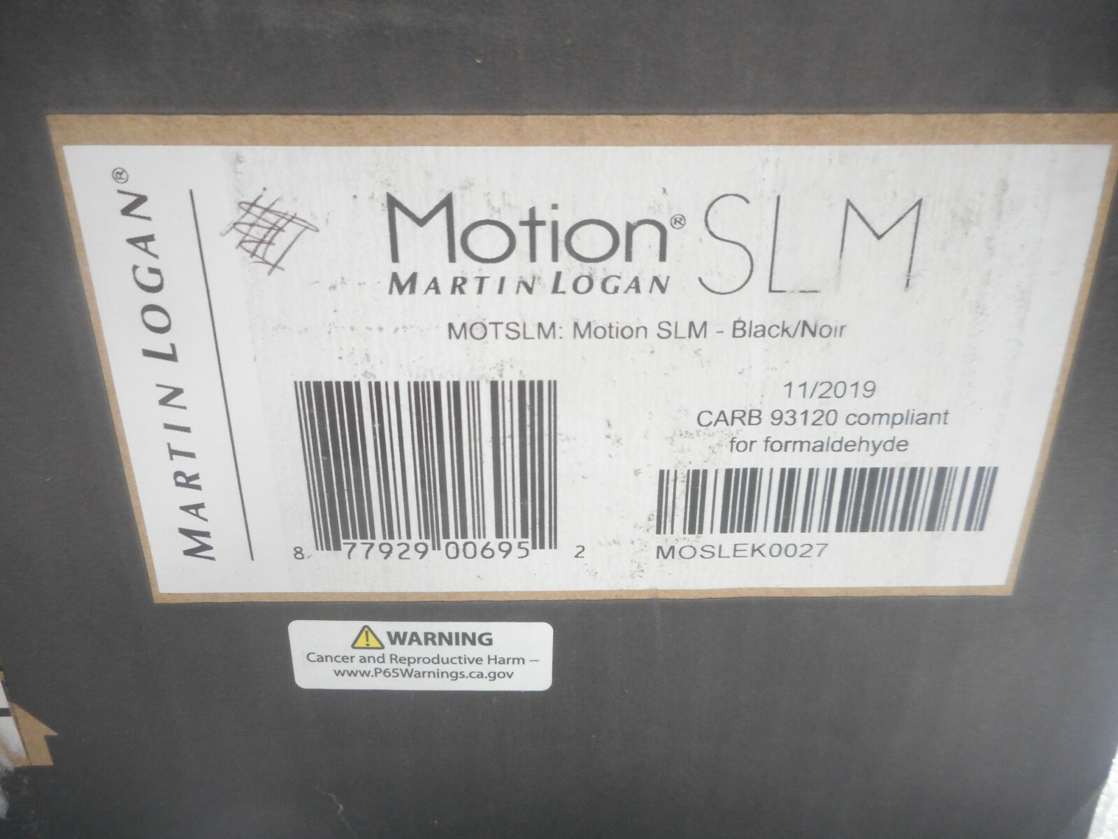 *OPEN BOX* Martin Logan SLM ULTRA SLIM loudspeaker ||| 877929006952| eBay