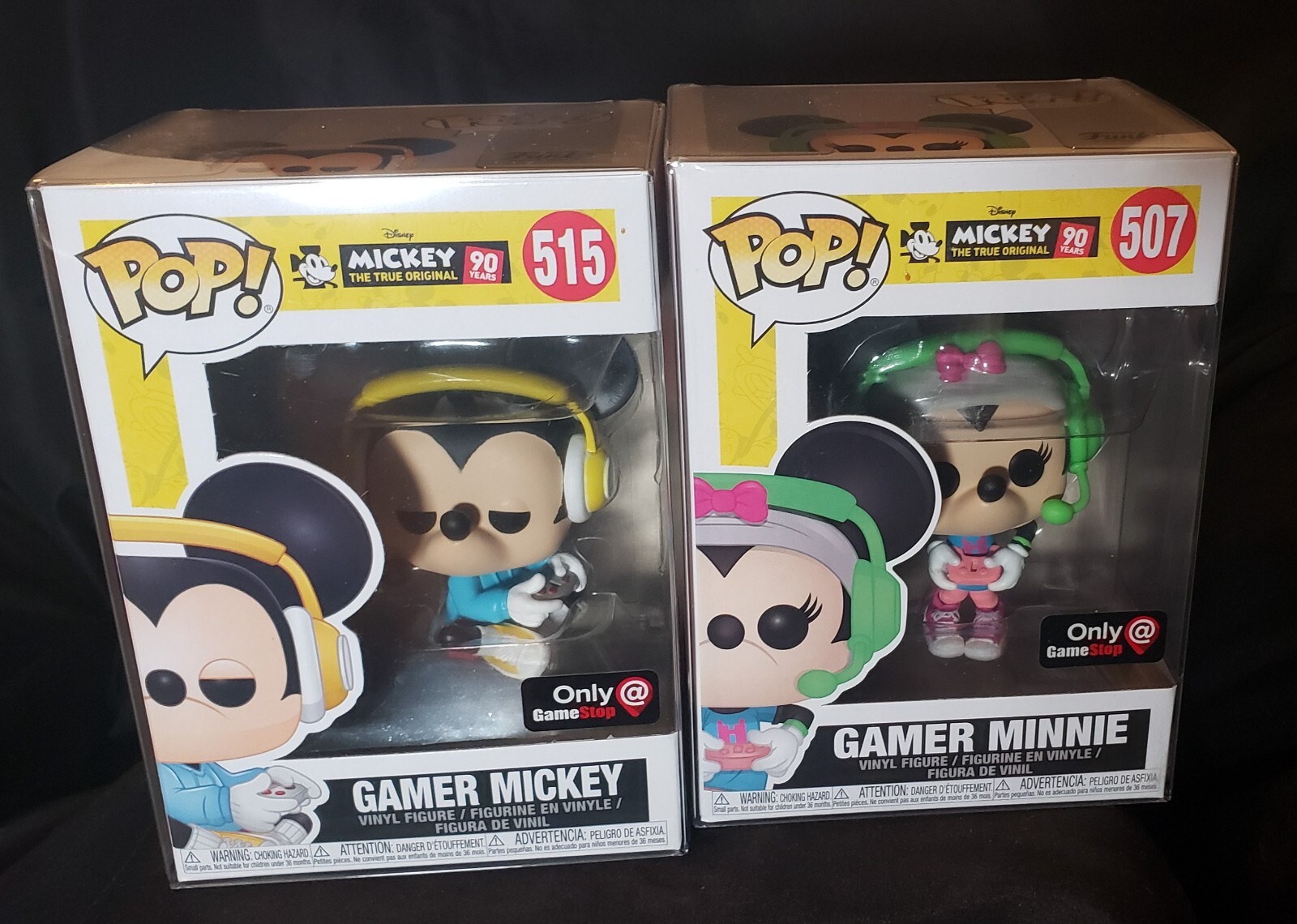 Gamer Mickey & Gamer Minnie Funko Exclusive (vaulted) #515 & #507 W ...
