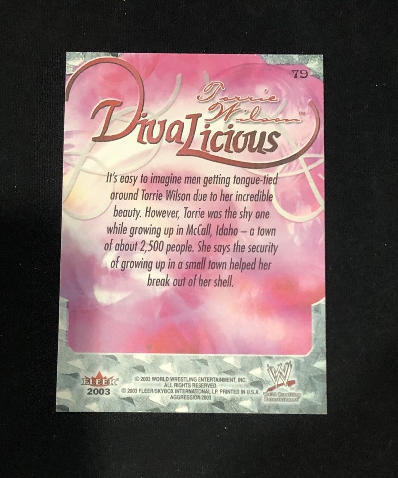2003 Fleer WWE Aggression Torrie Wilson RC Divalicious DIVAS | eBay
