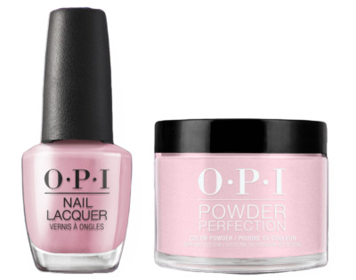 OPI Nail Lacquer 0.5oz + Dip Powder 1.5oz Duo - LA03 - (P)ink on Canvas ...