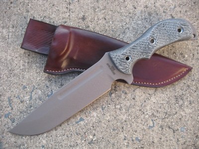 Busse Swamp Rat INFI RATWEILER Custom Molded Leather Knife Sheath BROWN ...